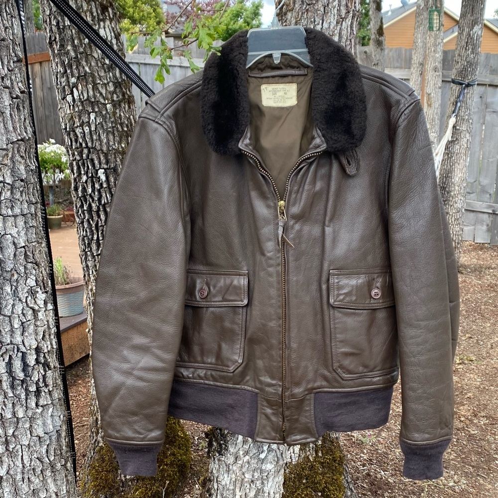 Leather Top Gun Maverick Style Bomber Jacket - Gem